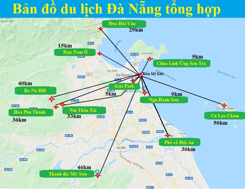 Da Nang Tourist Map Online - Da Nang Amazing Trip